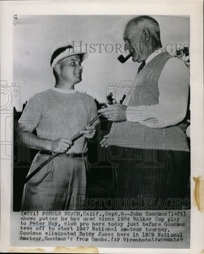 1947 John Goodman L Shows Putter Hes Used Since 1934To Peter Hay 10X8 ...