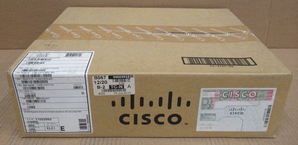 11 x NEW CISCO876-SEC-K9 Cisco 876 1U 4-Port Modular Inte Services ...