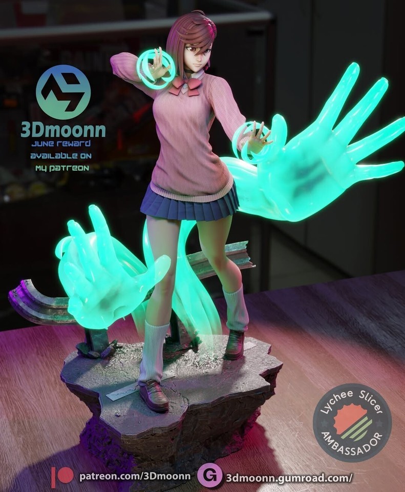 Momo Ayase - DaDaDan - Model Kit Unpainted 3d Print GK Statue | eBay