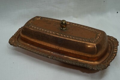 Butter Dishes - Vintage Silver On Copper