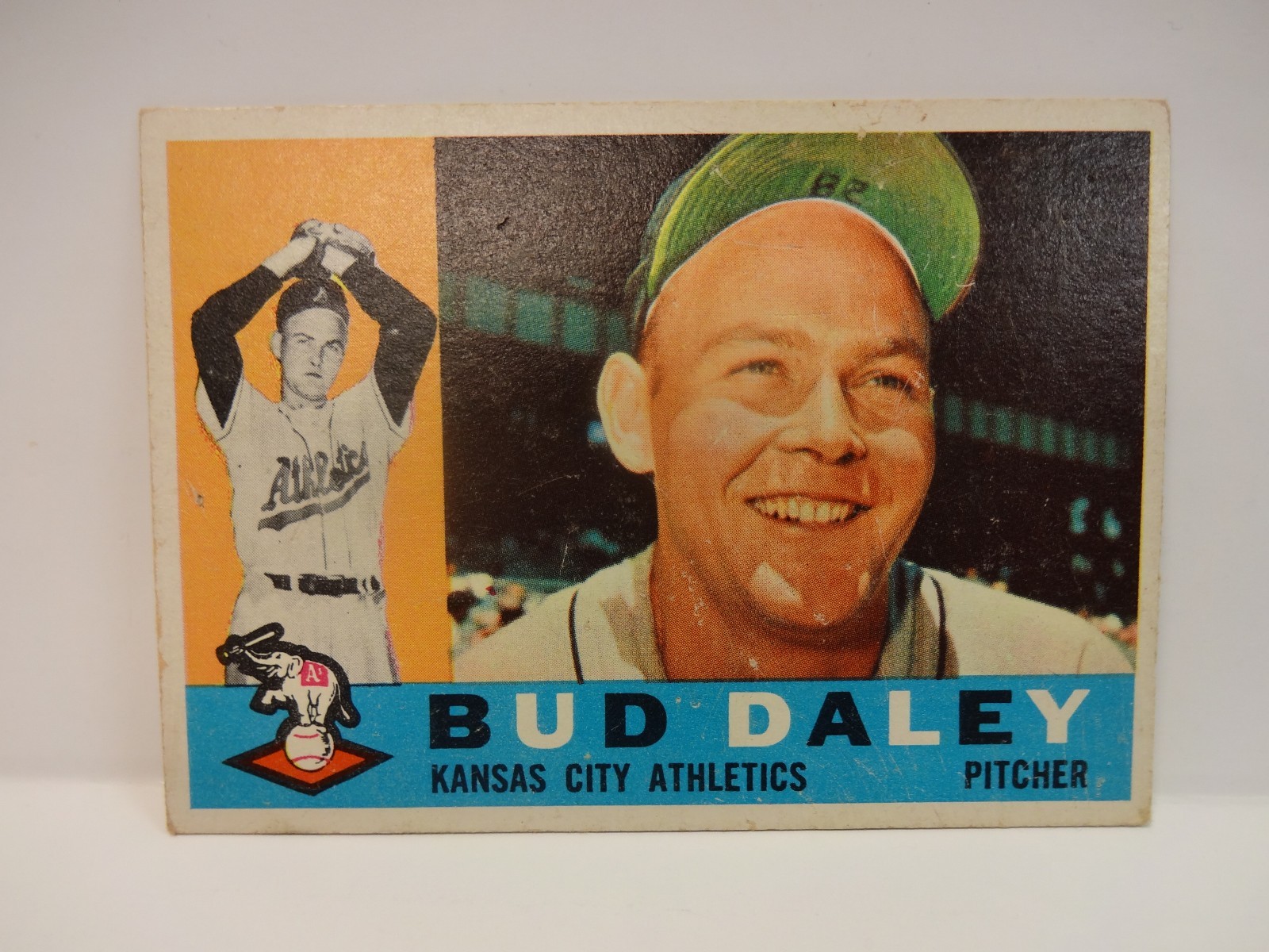 1960 Topps Baseball Bud Daley Kansas City Athletics Card #8 | eBay