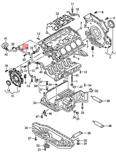 Genuine AUDI A8 S8 quattro 4H2 4H8 4HC 4HL Breather Line 057103227AF | eBay
