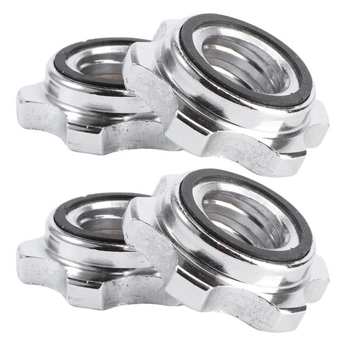4 Pcs Anti-slip Nut Lock Nuts Hexagonal Buckle Women's for Barbell ...