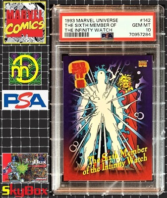 1993 Marvel Universe - #142 Sixth Member Infinity Watch - PSA 10 GEM ...