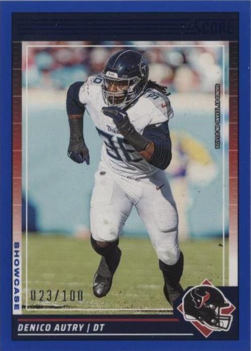 2024 Score - Denico Autry #277 Showcase /100 for sale online | eBay