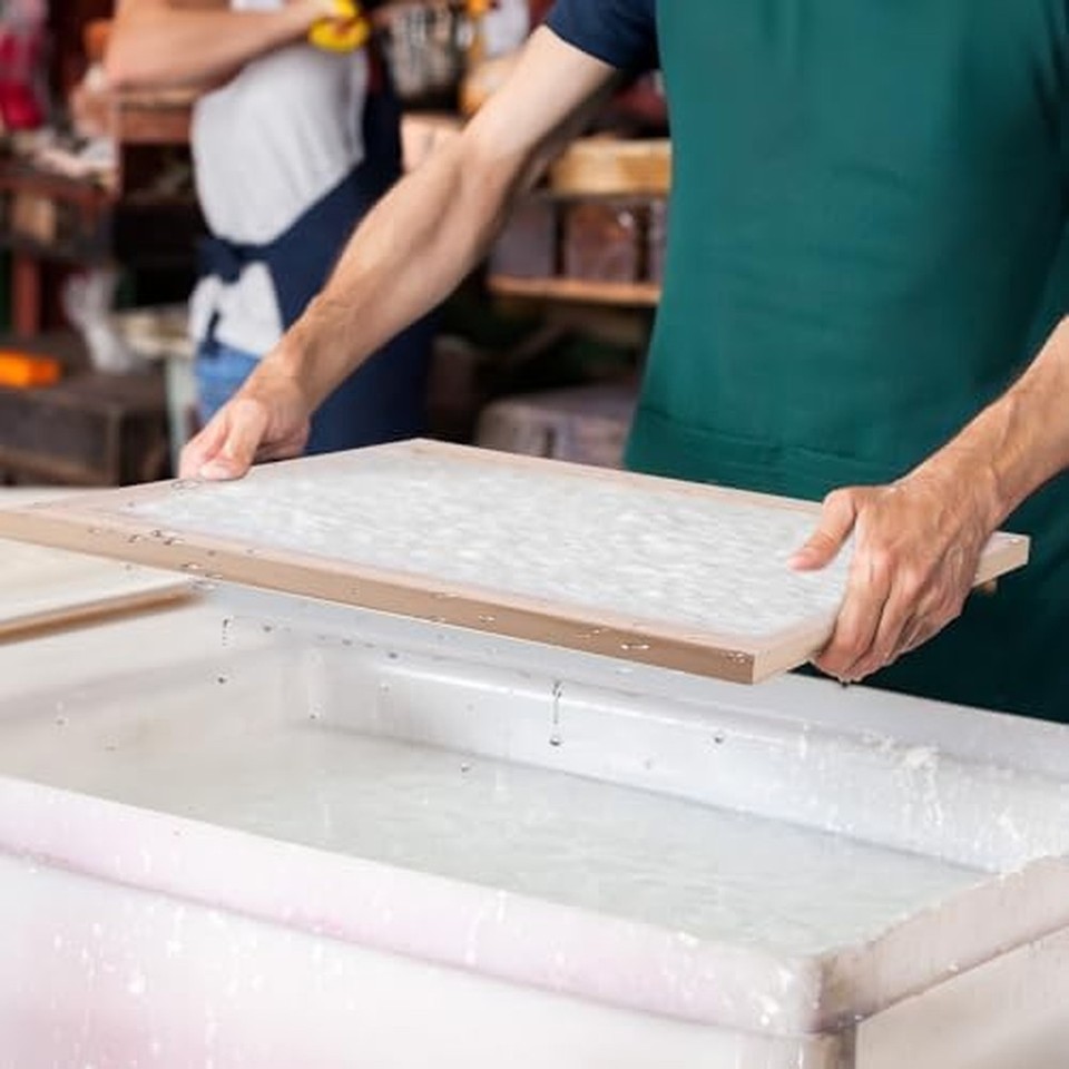 Wooden Paper Frames DIY Papermaking Kit DIY Paper Crafting For Handmade ...