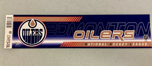 Edmonton Oilers Vibrant Official NHL Team Logo Bumper Sticker Decal Car ...