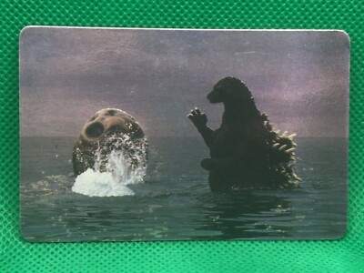 Godzilla Mothra 36 HOLO Prisim rare Meiji card TOHO 1993 vintage Japan ...