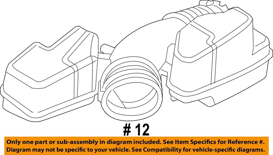 FORD OEM 11-16 Explorer Air Cleaner Intake-Hose Duct Tube BB5Z9B659D | eBay