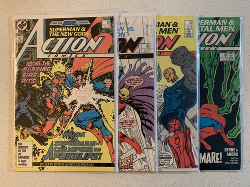 Superman Action Comics #586, 587, 590, 599 DC Combine Post Bulk Lot ...