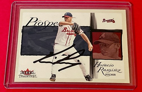 Horacio Ramirez 2002 Fleer Prospect RC #445 Signed Auto Braves Dodgers ...
