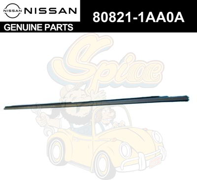 Genuine Nissan 808211Aa0A Dr Side Front Door Weatherstrip Belt 80821 ...