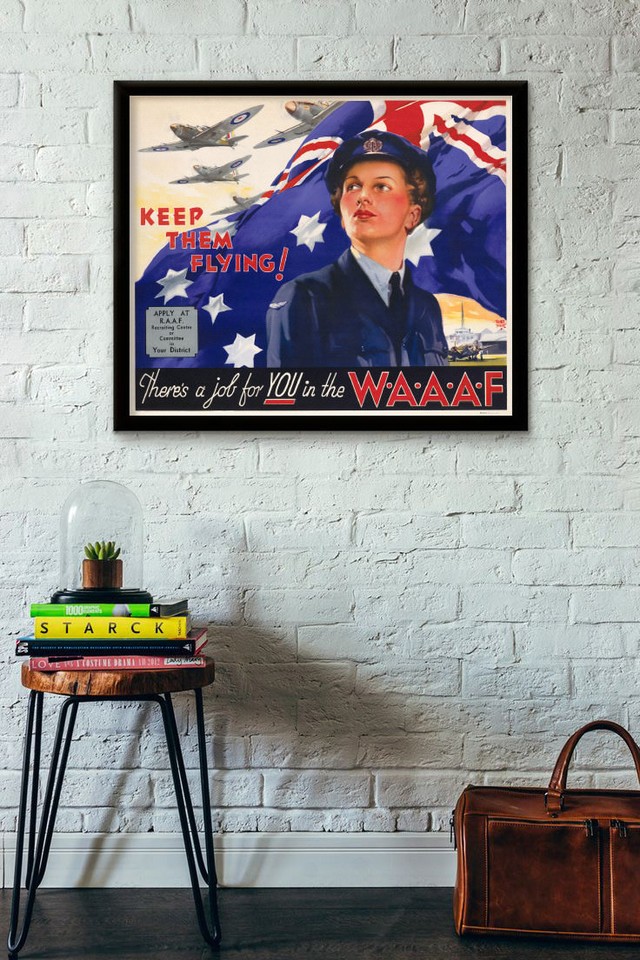 WW2 Propaganda Poster - RAAF Australia, Aviation Art, Vintage War ...