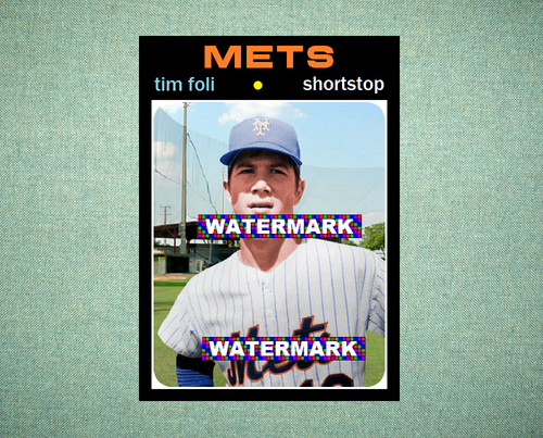 Tim Foli New York Mets 1971 Style Custom Baseball Art Card | eBay