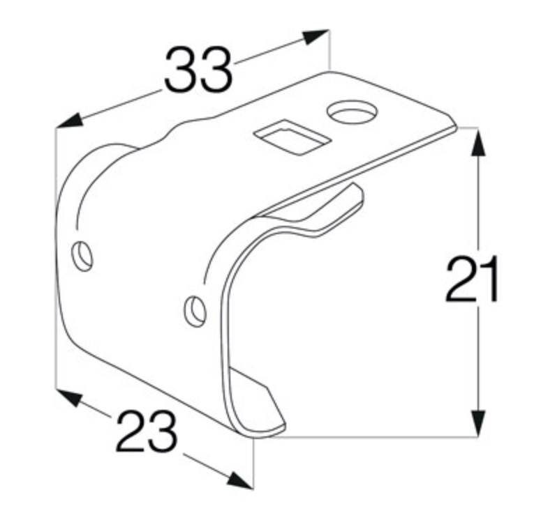 Integra 2pk Metal White Ceiling Mounted Regular Support Stirrups ...