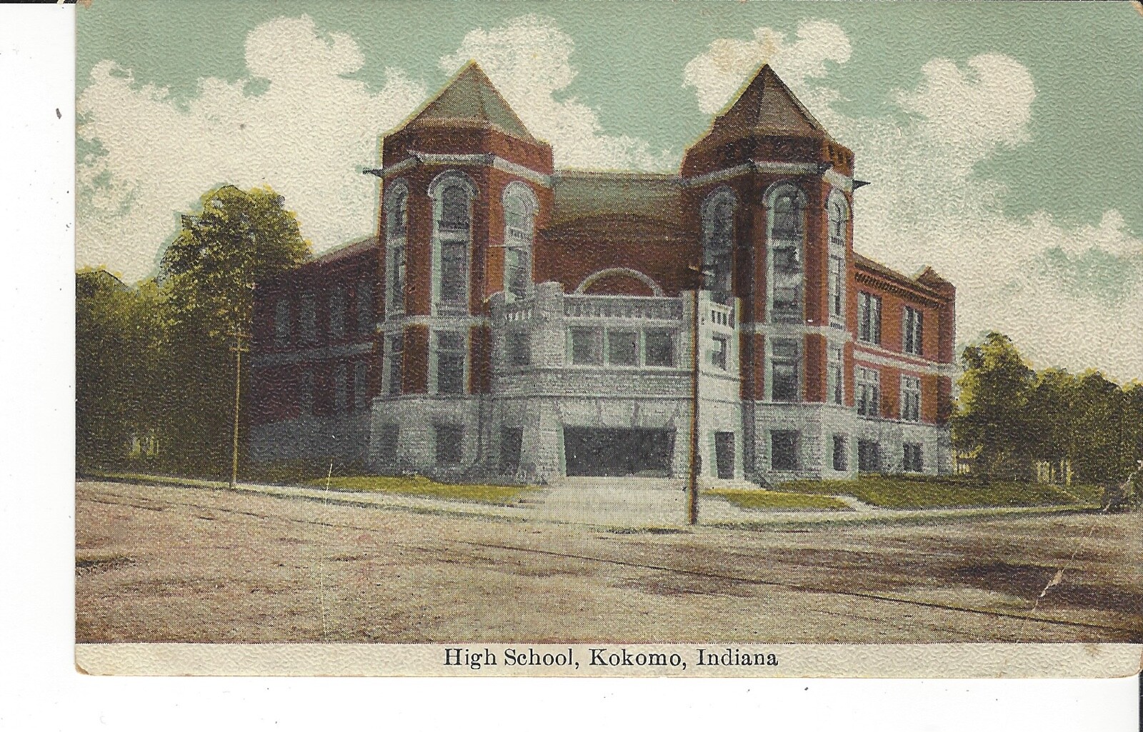 POSTCARD HIGH SCHOOL KOKOMO INDIANA | eBay