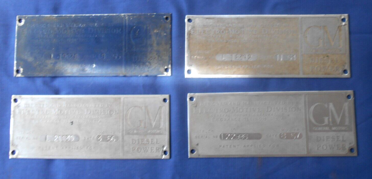 4 Vintage GM General Motors Electro Motive Diesel Power Train Builder ...