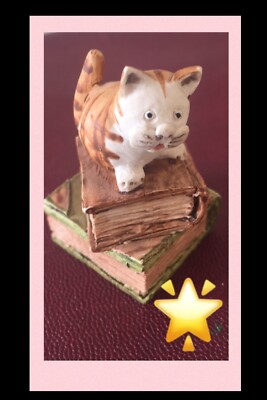 Peter Fagan Colour Box Cats Cat on Books 1983 | eBay