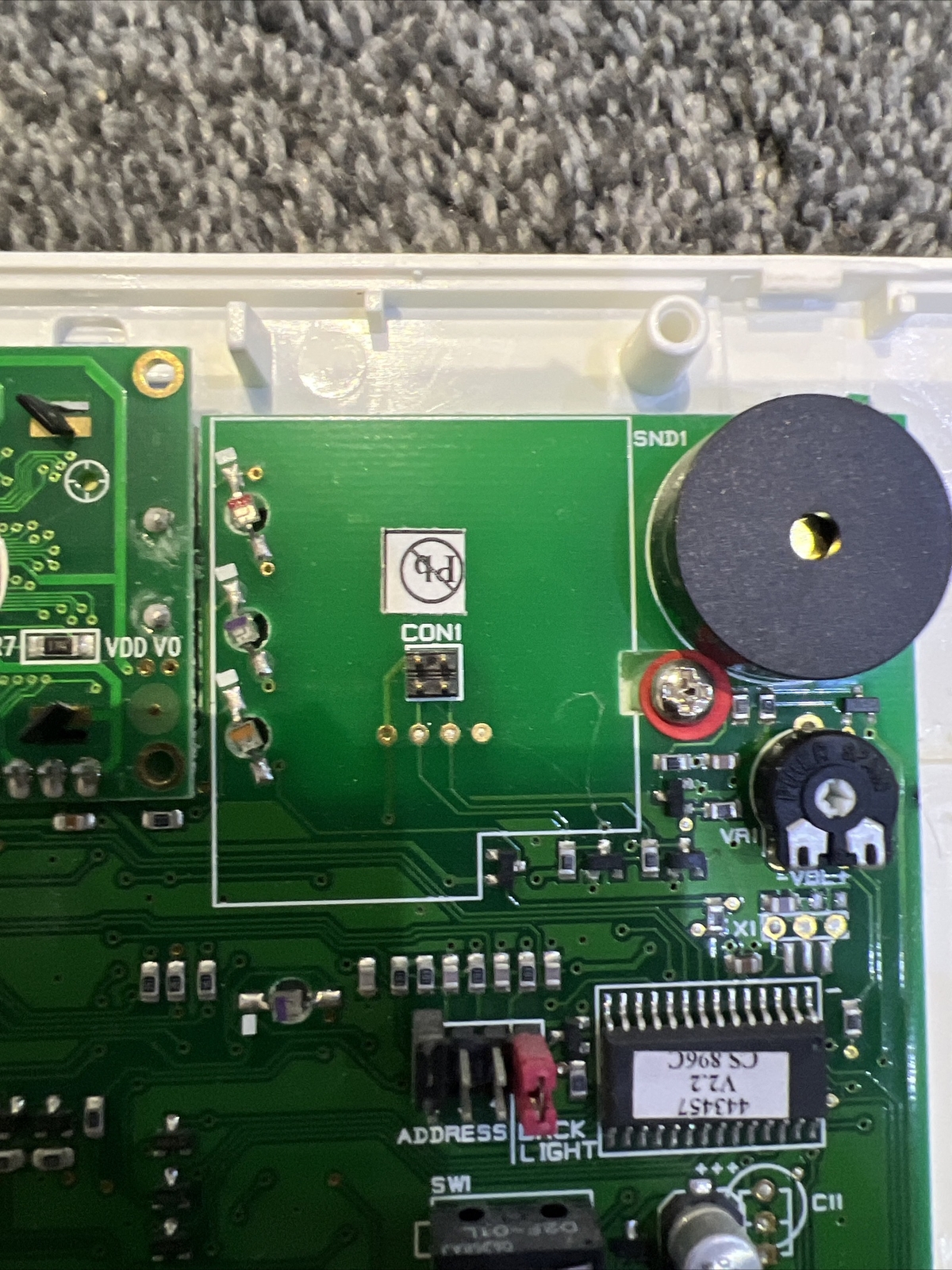 Scantronic 9930 EUR 50 Alarm Control Remote Keypad Non PROX Ref Kp1 for ...