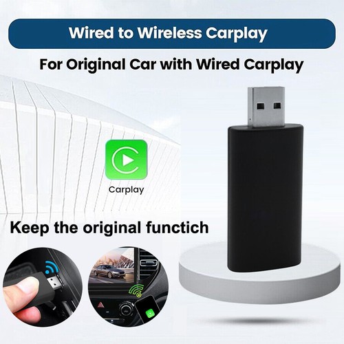 Wired To Wireless Car USB Adapter Black Smart AI Box For Original Wired ...