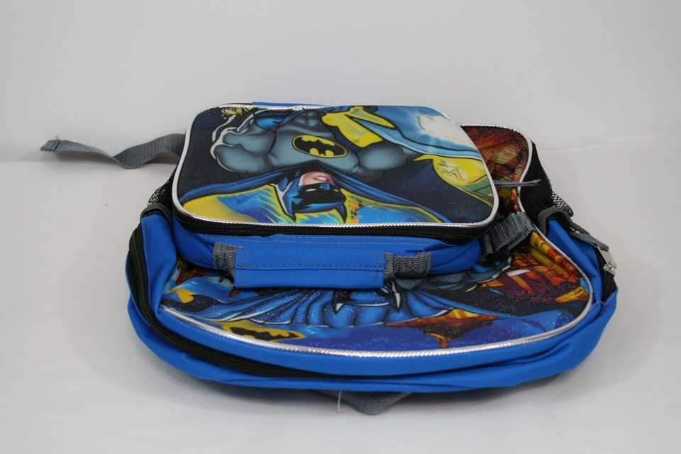 NWT Warner Bros. TM & DC Comics Batman Backpack & Detachable Lunchbox ...