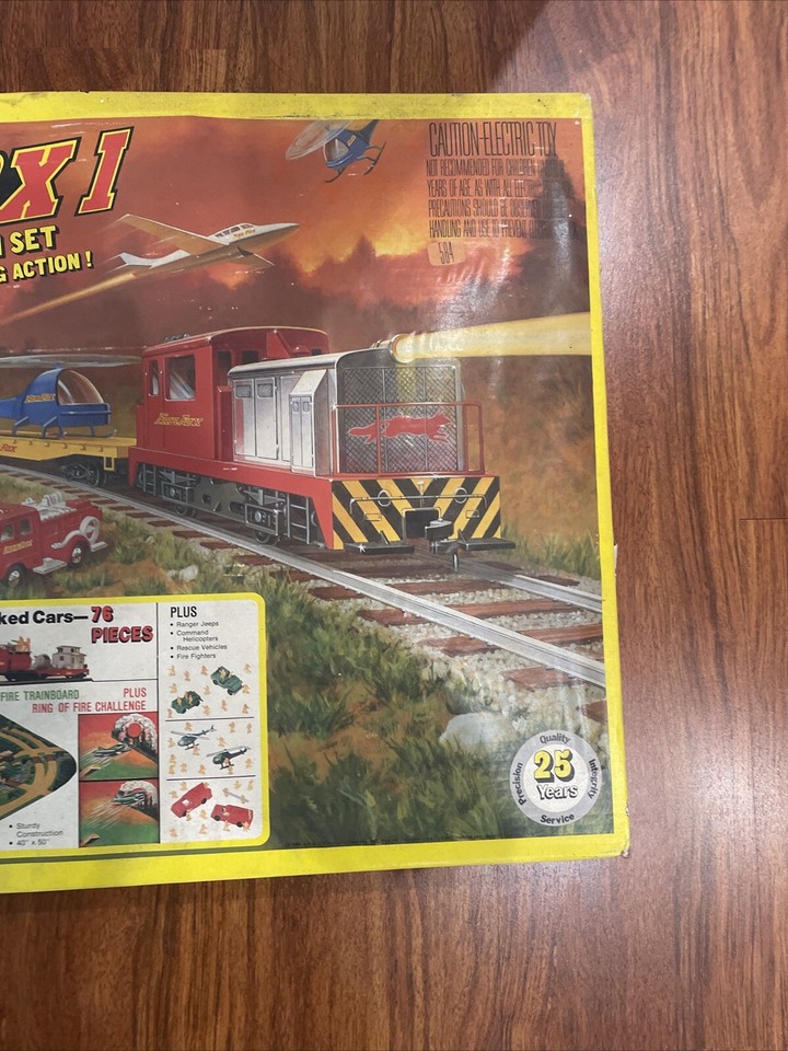 VTG AHM Fire Fox 1 Fire Command HO Scale Forest Fire Fighter Train Set ...