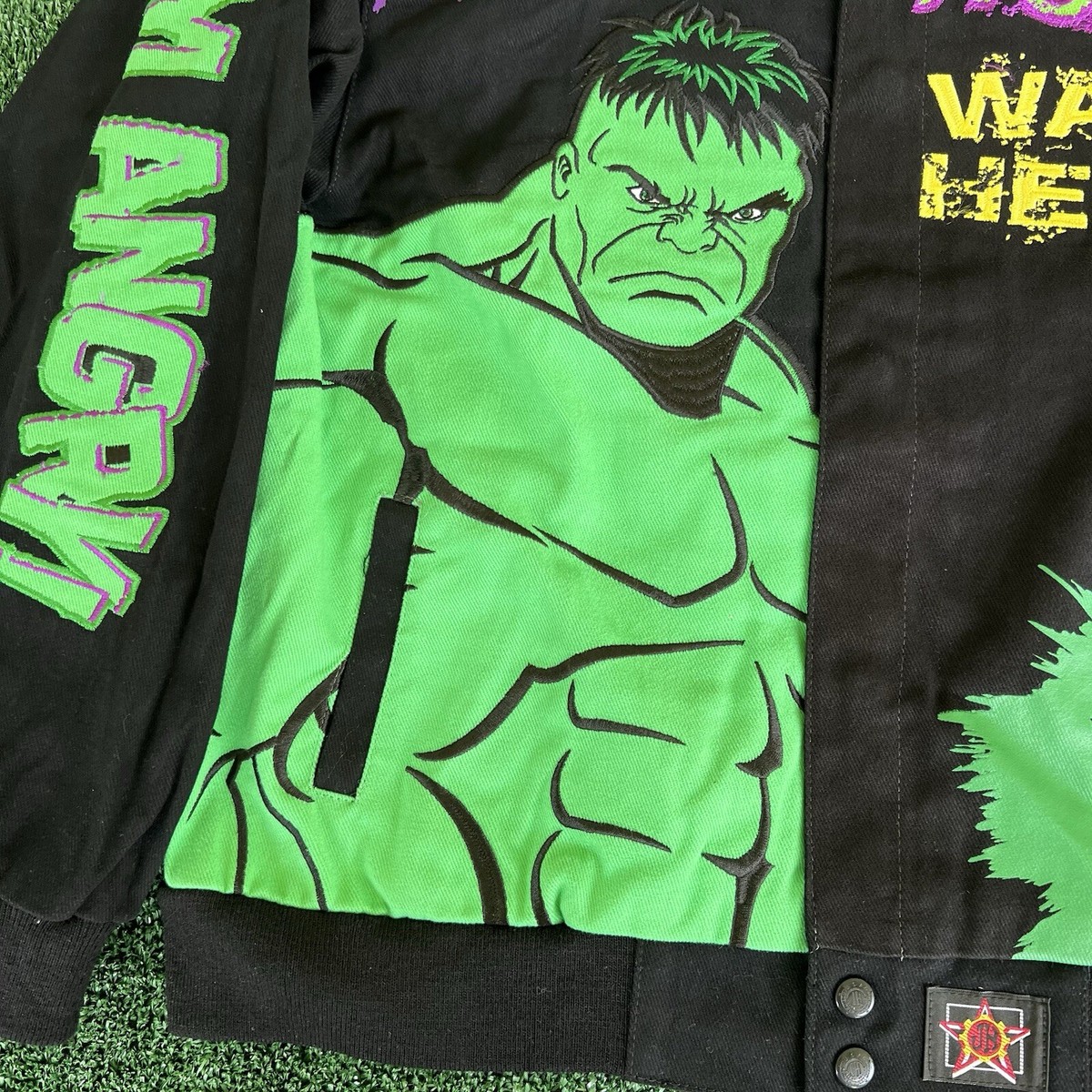 NWT NOS 2010 JH Design Youth Marvel Hulk Nascar Jacket Size NWT NOS 2010 JH Design Youth Marvel Hulk Nascar Jacket Size