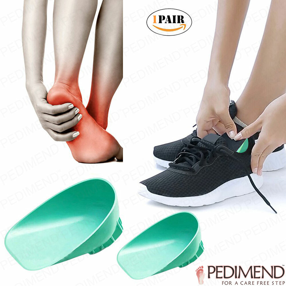 Heavy Duty Heel Cup for Plantar Fasciitis & Heel Protection (1 PAIR ...
