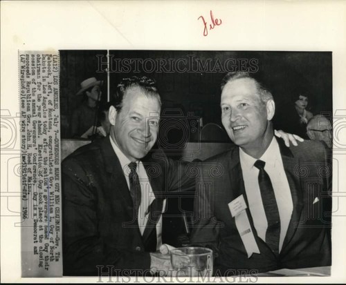 1966 Press Photo Tim Babcock & William Guy at Governor's Conference ...