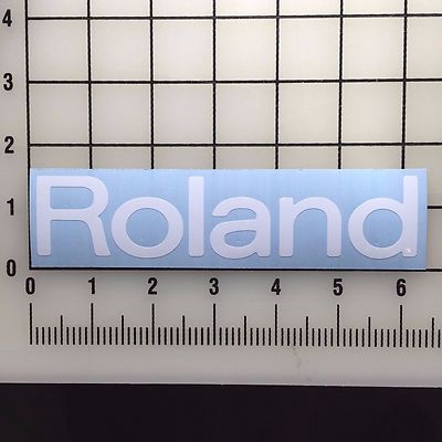 Roland Logo 6" Wide White Vinyl Decal Sticker - BOGO | eBay
