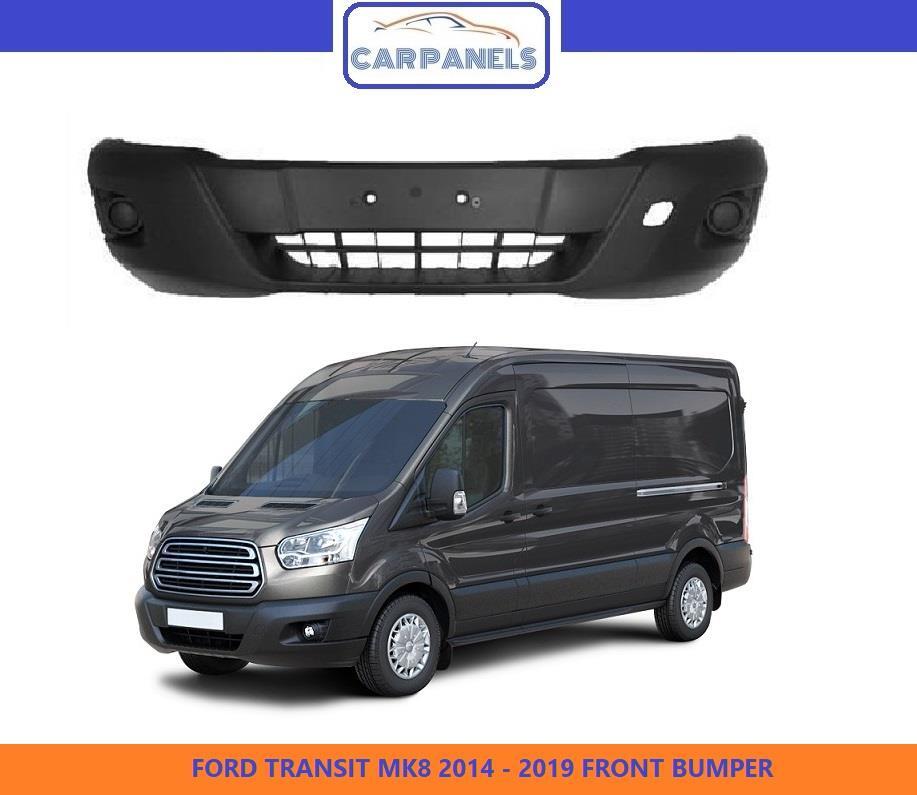 FORD TRANSIT FRONT BUMPER 2014 - 2019 MK8 WITH MARKING FOR FOG HOLES ...
