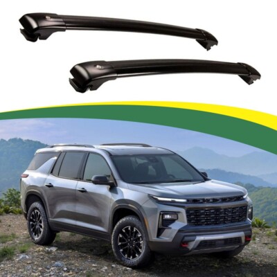 2Pcs Lockable Roof Rail Rack Cross Bar Crossbar For Chevy Traverse 2023 ...