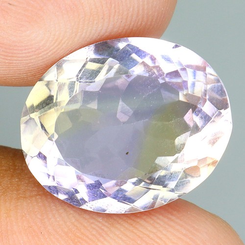 Oval Cut Natural Top Bi Color Purple Yellow Ametrine 12.57ct 17.5x14mm ...