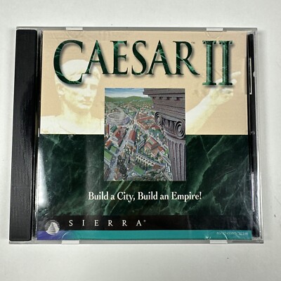 Vintage Caesar II 2 by Sierra Building Simulation PC Game CD-ROM! Disc ...