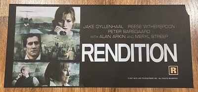 🌟 Rendition - Jake Gyllenhaal - Movie Theater Mylar / Poster - 6x13 | eBay