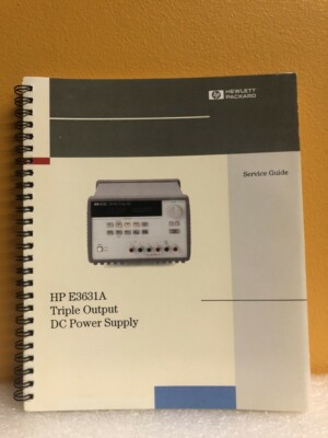 HP E3631-90011 E3631A Triple Output DC Power Supply Service Guide | eBay
