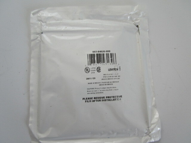 Leviton 84026 2g Stainless Steel Plate for Receptacle for sale online ...