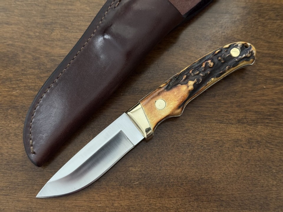 Rare VTG Schrade PH1 Fixed Blade Knife Nice Handle Loveless Style Made ...