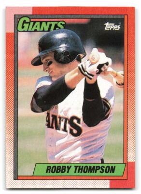 Robby Thompson 1990 Topps BASEBALL #325 San Francisco Giants # | eBay