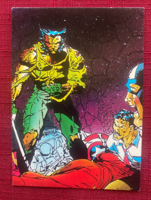 JOHN'S DEALS - US - X-MEN TRADING CARDS #26 - WOLVERINE CAPT AMERICA ...