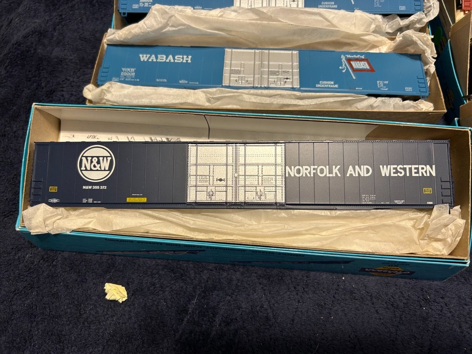 Athearn HO Scale 86 Ft Hi-Cube 4 Door Box Car Kits "Lot of 6 Cars" | eBay