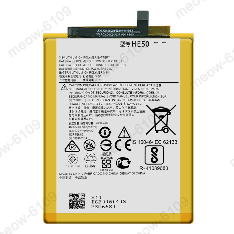 Replace Battery HE50 For Motorola E5 Plus XT1924-7 XT1924-4 XT1924-8 ...