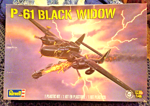 P-61 Black Widow, Vintage 1:48 Scale Aircraft Model Kit New Opened Box ...