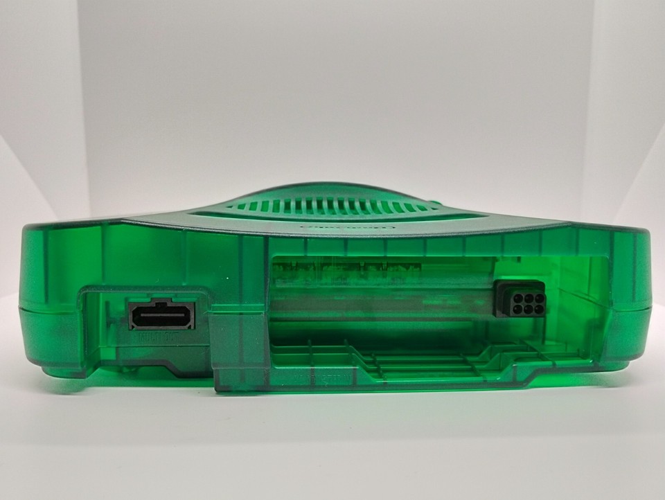 Green Nintendo 64 CUSTOM COLOR Shell Console with Cables Cords N64 ...