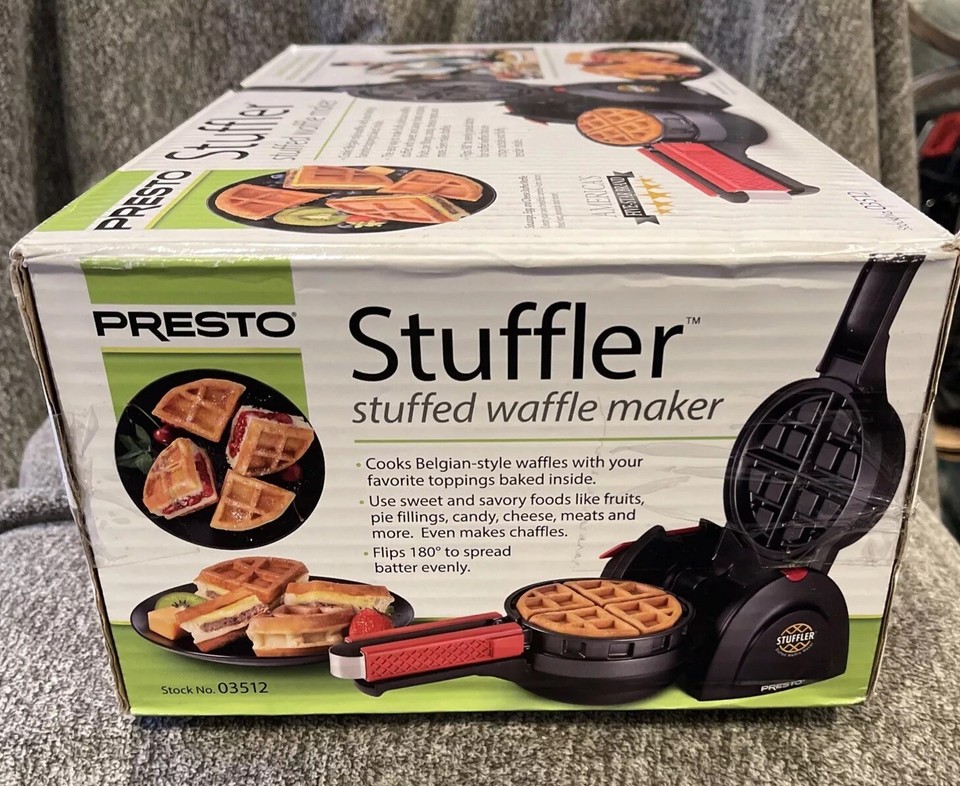 Presto 03512 Stuffler Stuffed Waffle Maker, Belgian NIB | eBay