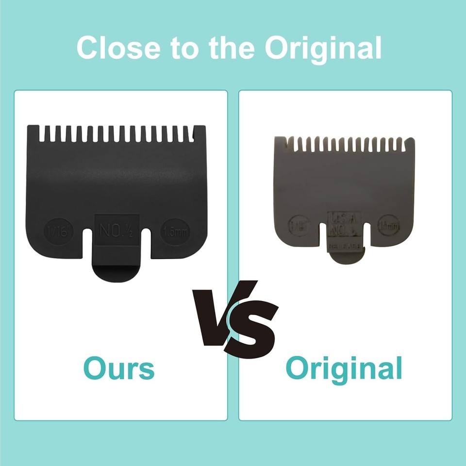 Fits for Most Wahl Clipper Guards Set 1/16" 1/8" 3/16", Professional ...
