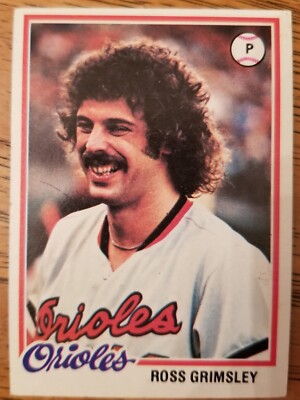 1978 Topps Ross Grimsley Baltimore Orioles Baseball Card #691 MT | eBay