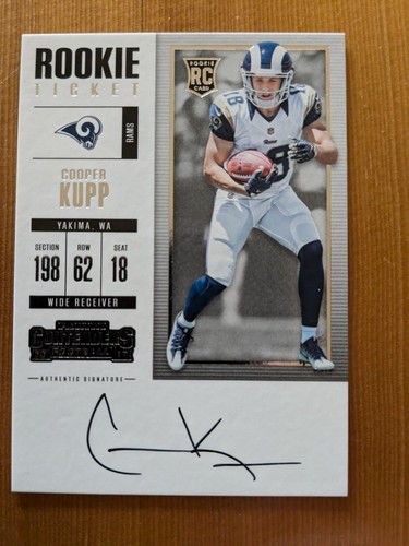 2017 Panini Contenders Cooper Kupp Rookie Autograph #334 On Card Auto ...