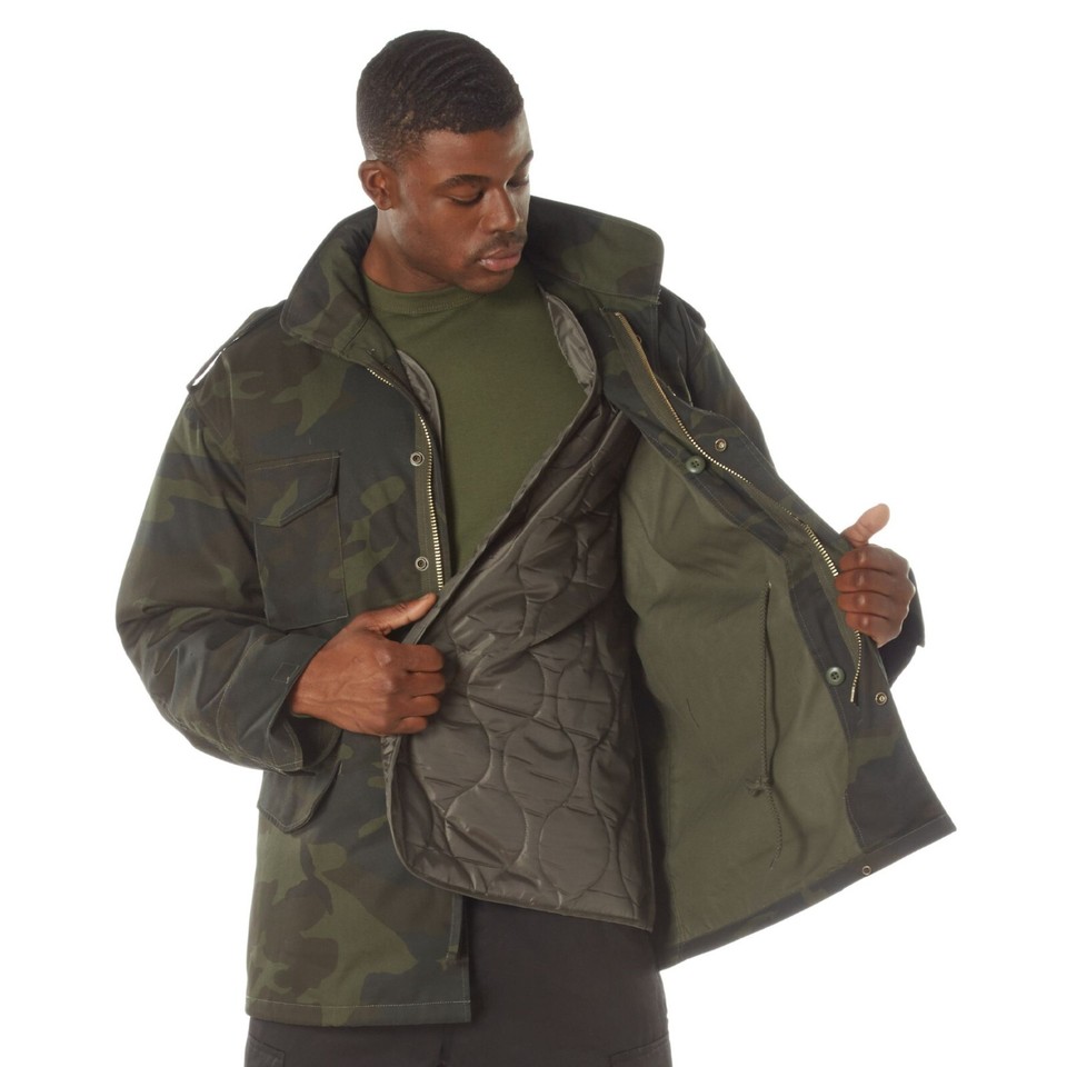M-65 Field Jacket and Liner Tactical Military M65 Uniform Army Camo ...