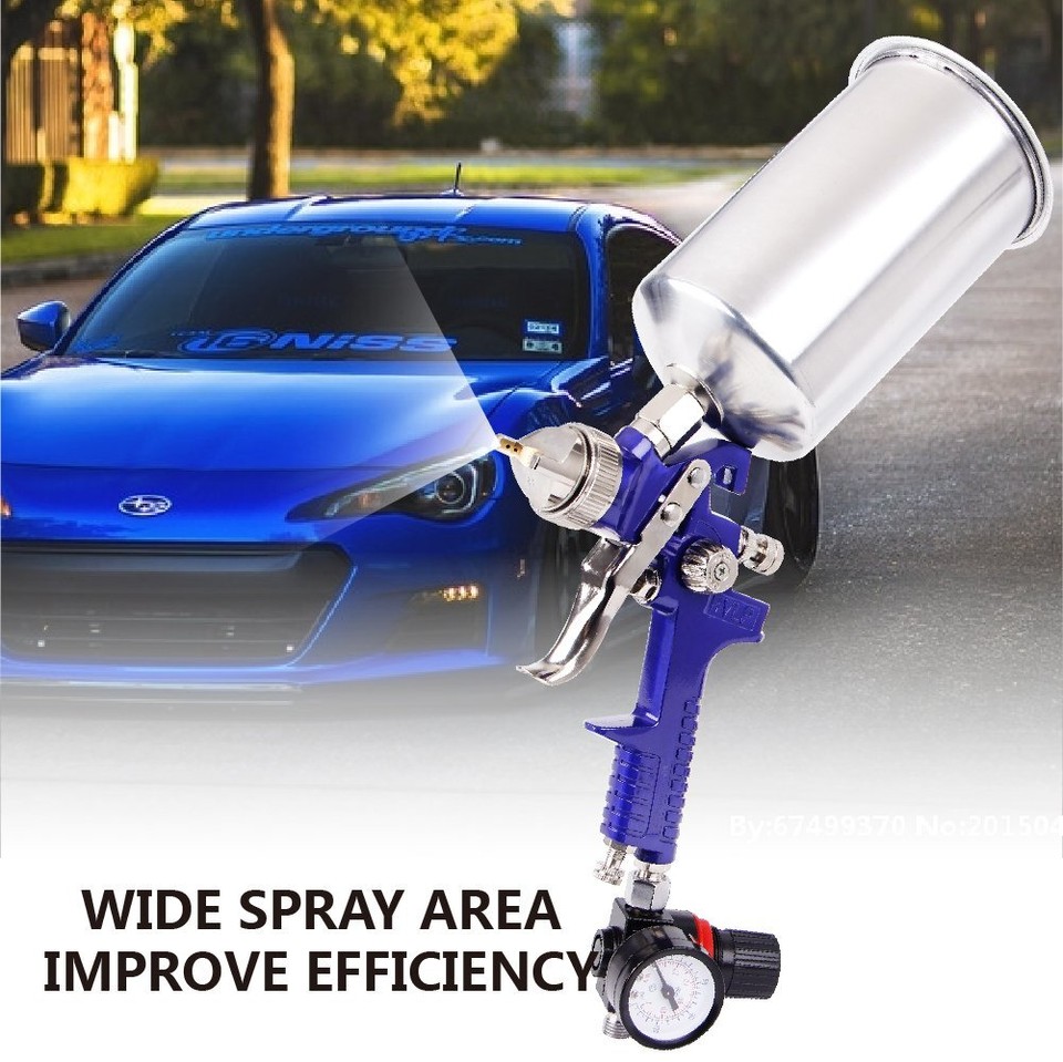 1.4MM 1.7 2.5MM Nozzle HVLP Auto Paint Air Spray Gun Kit Gravity Feed ...